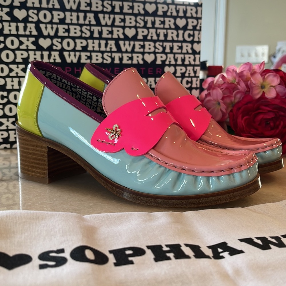 Sophia Webster X Patrick Cox Multi Colored Loafer 38.5 - Gem